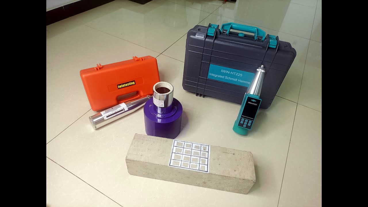 IWIN TESTING digital display rebound hammer operation video - YouTube