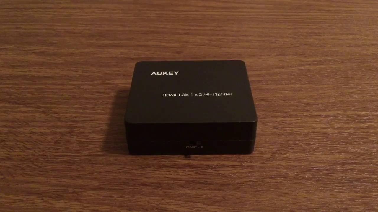 Aukey Mini HDMI Splitter Review with Compact Design and Dual Ports for ...