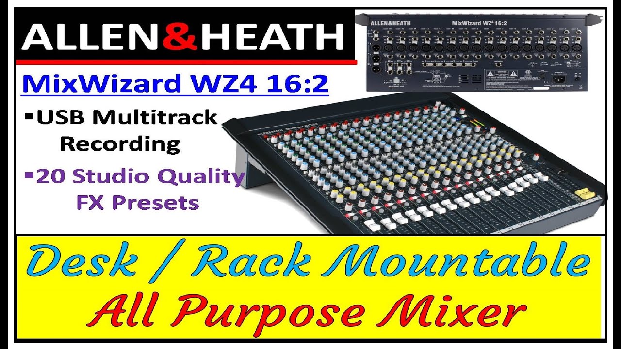 Allen & Heath Mixer Live Review|Desk / Rack Mountable All Purpose Mixer ...