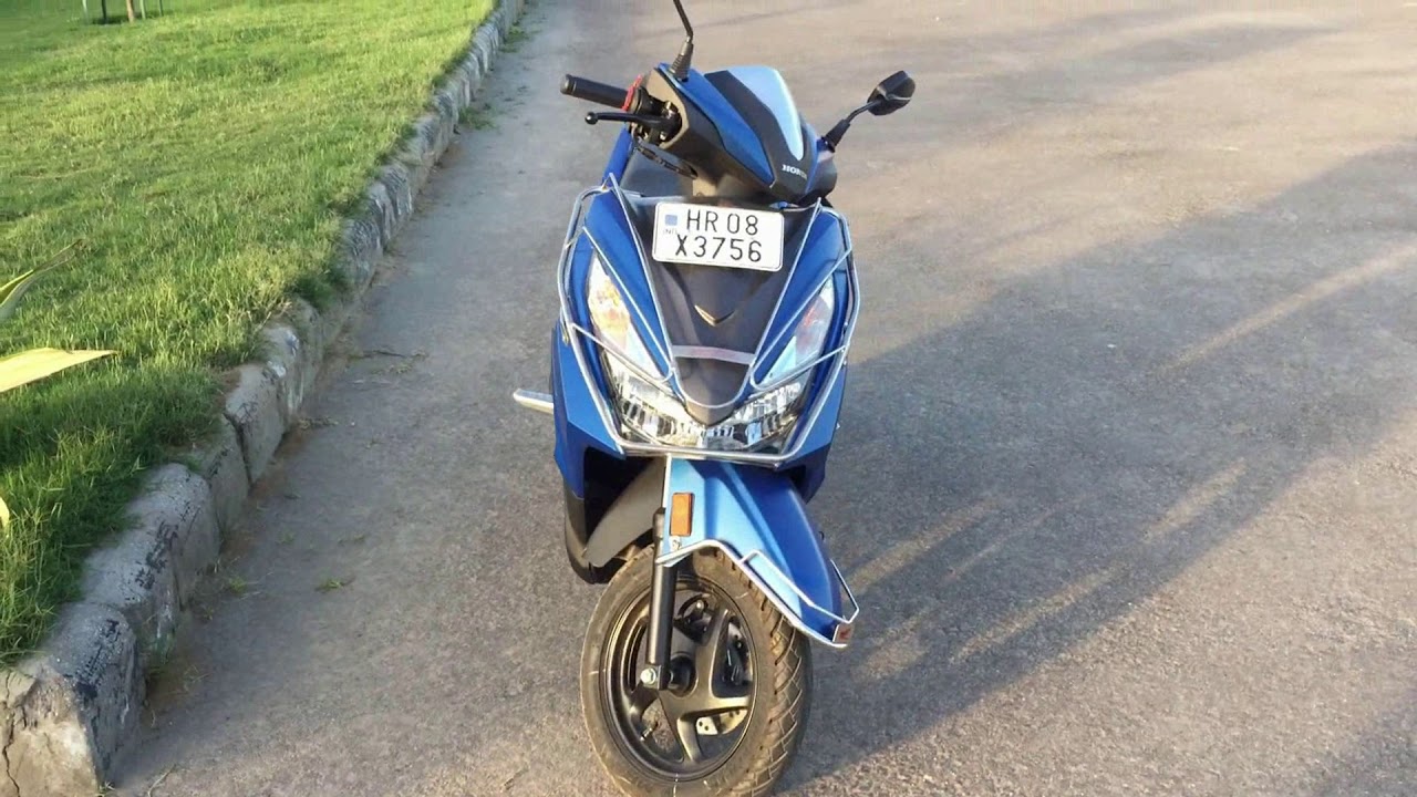 overview of Honda Grazia blue - YouTube