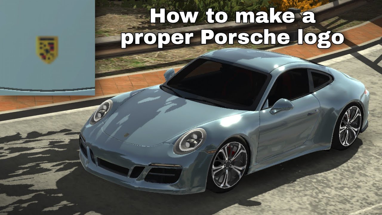 How to make a proper Porsche logo? car parking multiplayer - YouTube