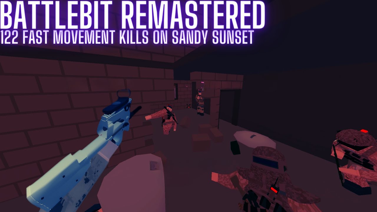 122 Kill Fast Movement P90 Gameplay On Sandy Sunset In BattleBit ...