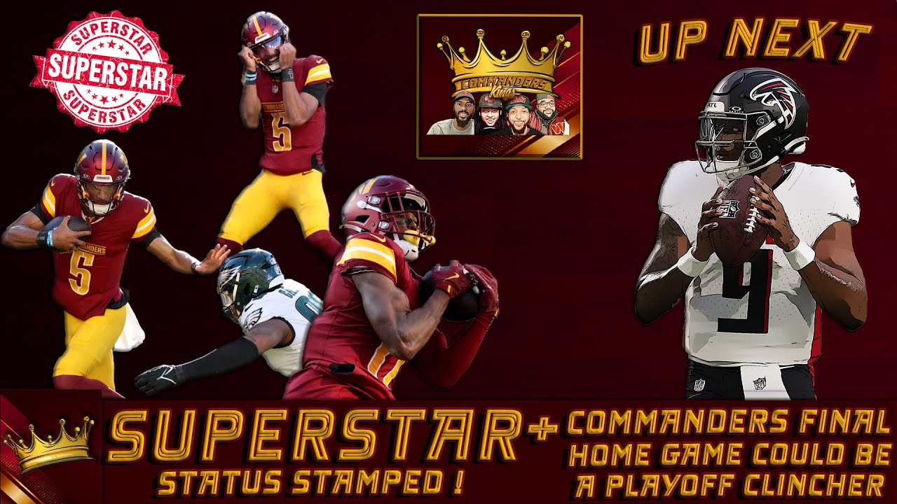 👑 Commanders Kings LIVE! 👑 | 5️⃣ STAMPS SUPERSTAR STATUS + Commanders Can Clinch vs. ATL on SNF ...