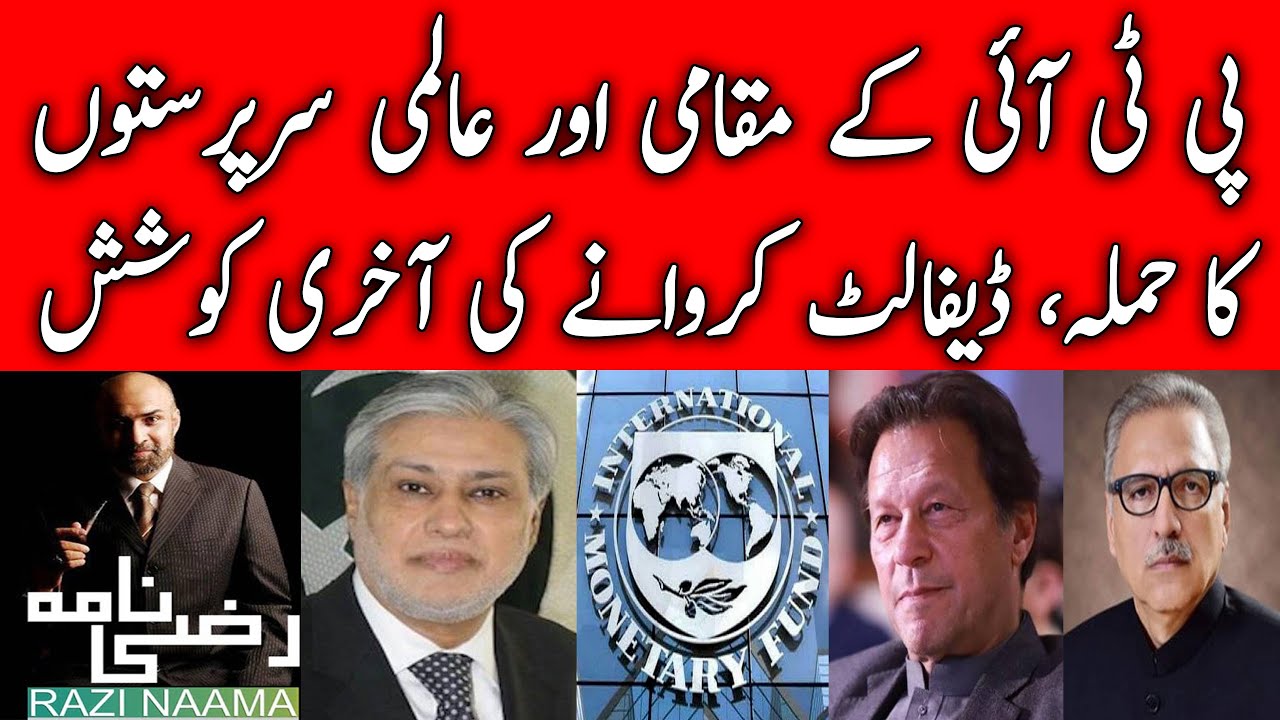 PTI domestic and foreign patrons on to make default possible | Razi ...