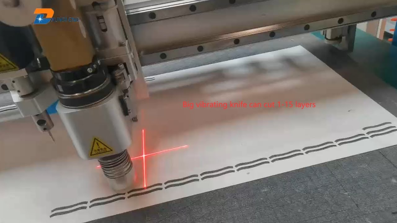 CNC Cutting Machine With Big Vibrating Knife - YouTube