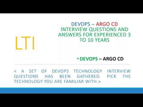 LTI Devops - Argo CD Interview Questions and Answers for 3 to 10 yrs experienced #devops #argocd ...