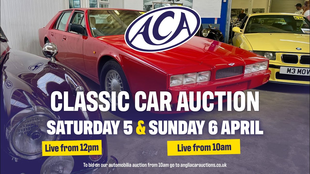 LIVE CLASSIC CAR AUCTION! Anglia Car Auctions April 2025 sale - Day One ...