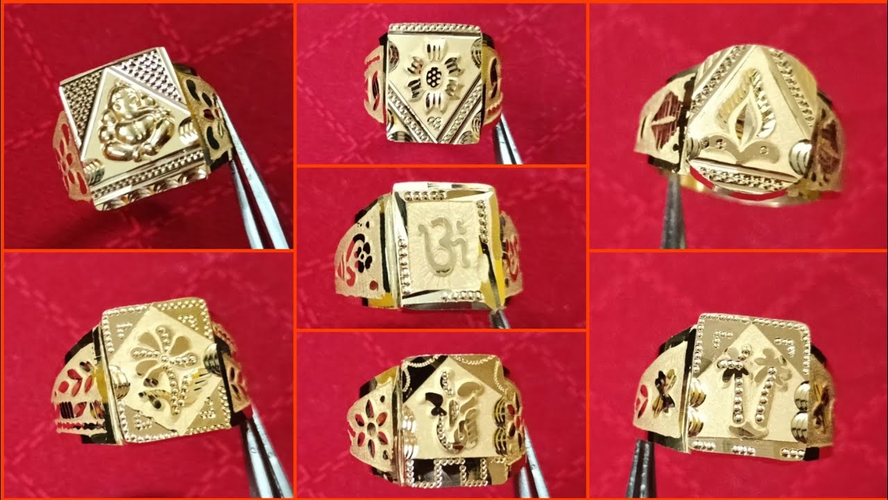 Light weight Gold ring for man / sone ke anguthi/ gold ring for man ...
