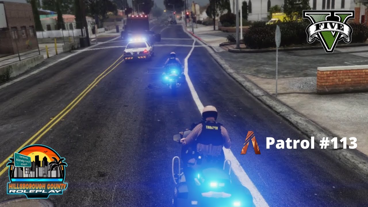 Pursuit Leads To Shots Fired - Hillsborough County RP #113 FIVEM - YouTube