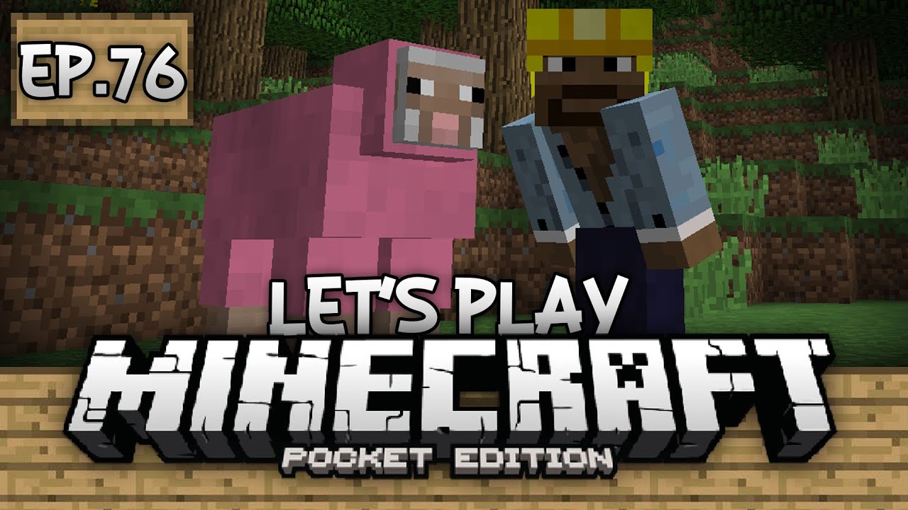Survival Let's Play Ep. 76 - I FOUND A PINK SHEEP!!! - Minecraft PE ...
