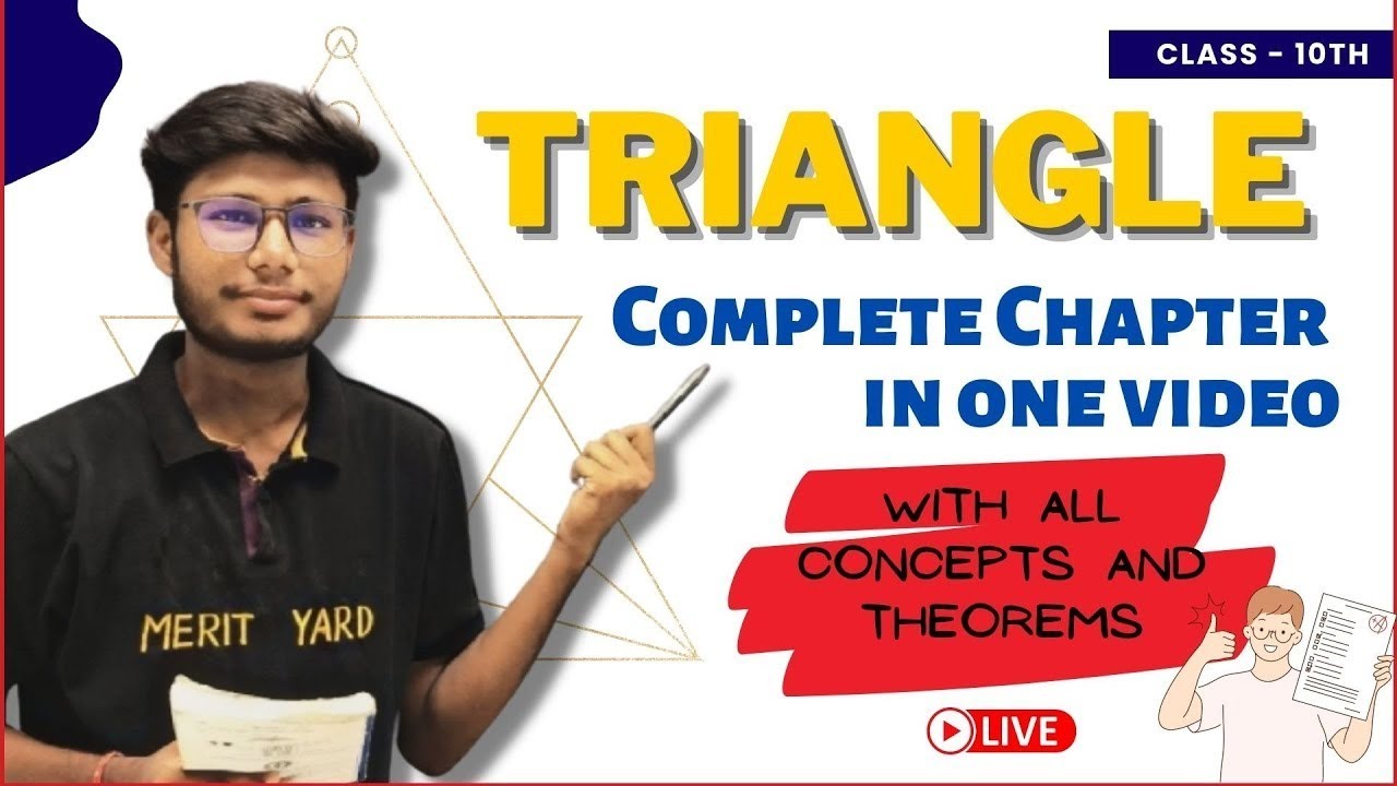 Triangle || Class 10th Maths || One Shot || Merit Yard || Prince Gupta ...