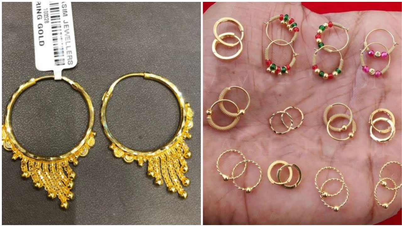 Gold Bali Designs || gold Bali earrings designs 2024-25 - YouTube