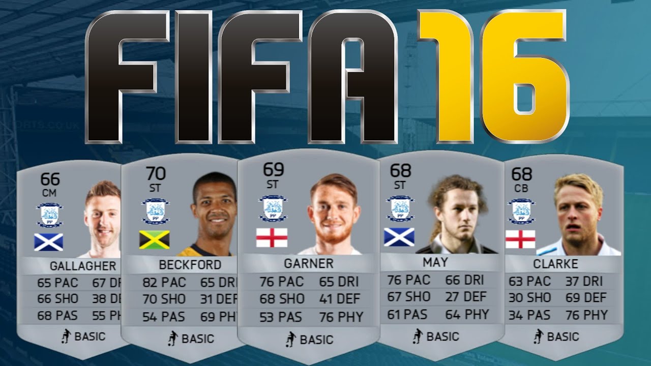 Fifa 16 | Preston Player Ratings! - YouTube