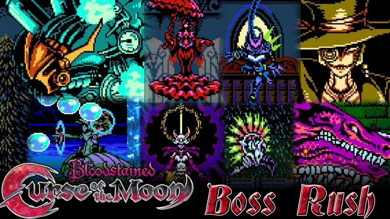 Bloodstained Curse of the Moon - Boss Rush "Speedrun" - YouTube