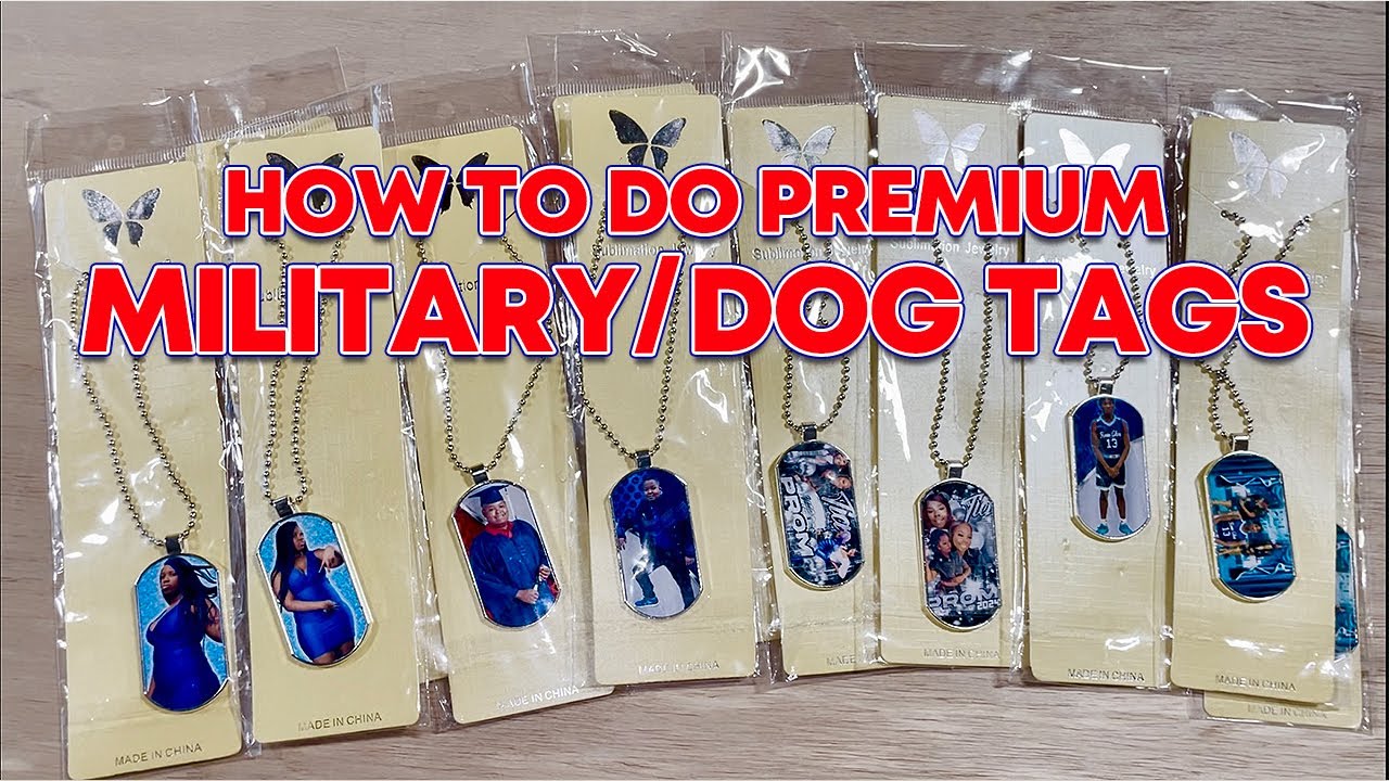 How to do Premium Military / Dog Tags - YouTube