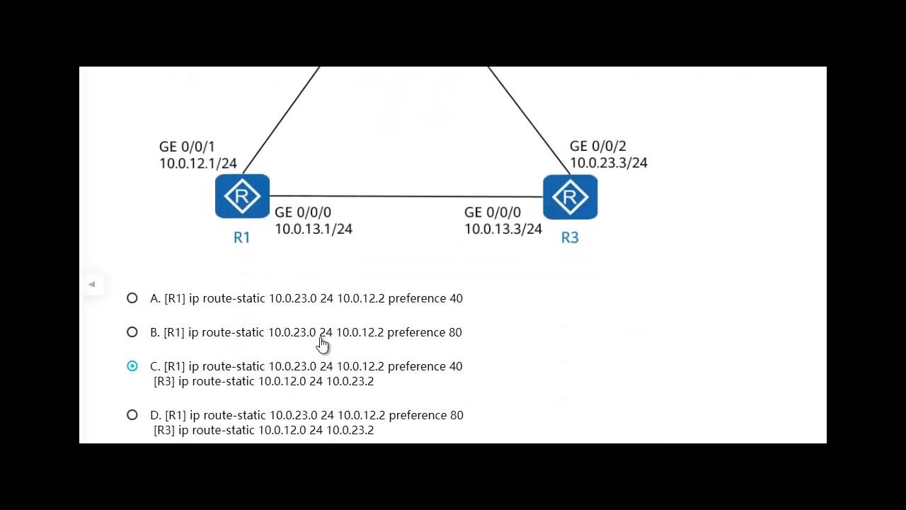 HCIA R&S v2 5 Mock exam with answers 1 10 - YouTube