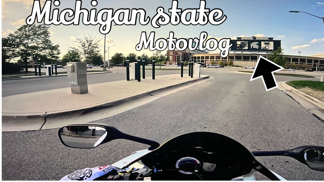 MOTOVLOG THROUGH MICHIGAN STATE CAMPUS AN I SEEN - YouTube