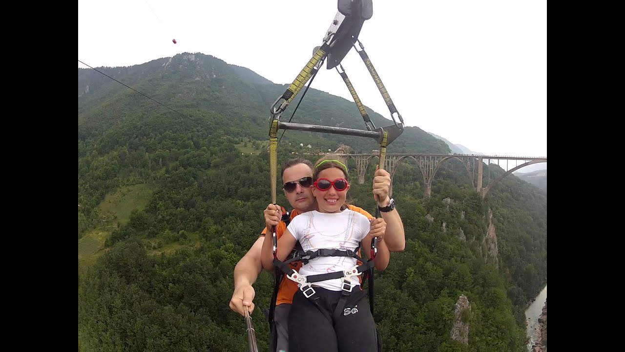 ZIP LINE — Tara, Montenegro - YouTube