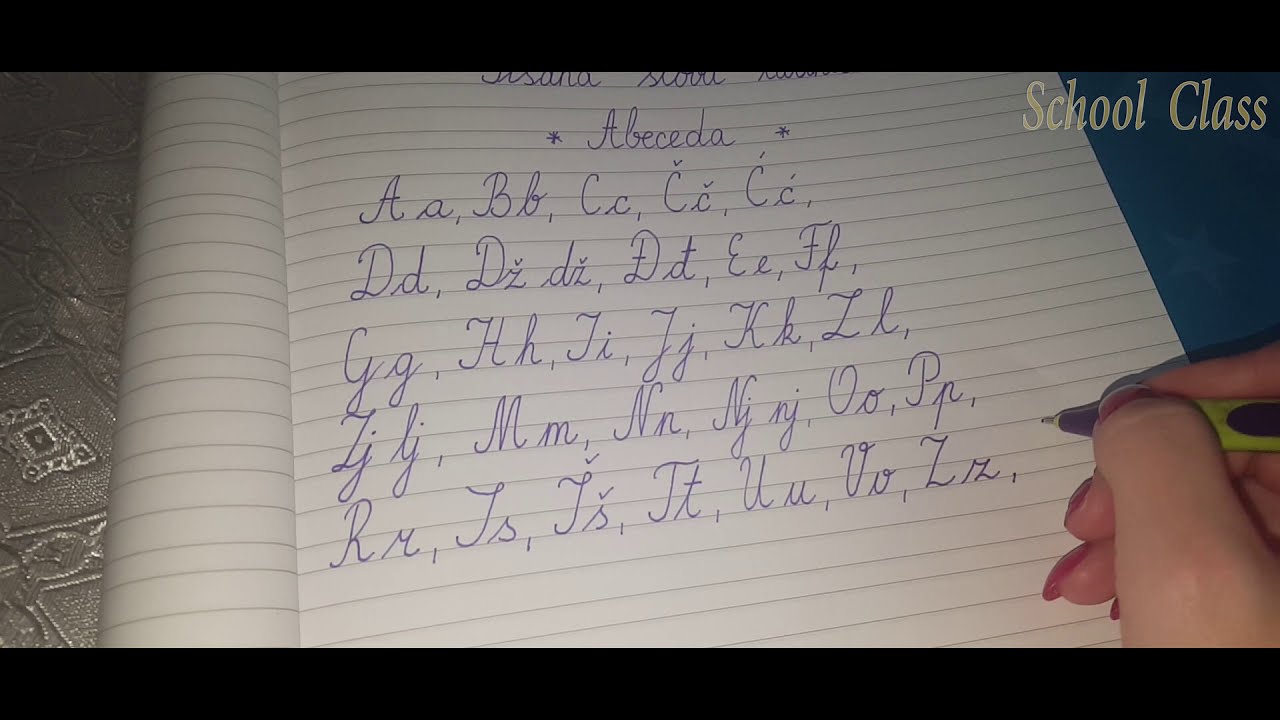 Pisana slova latinice ABECEDA - YouTube