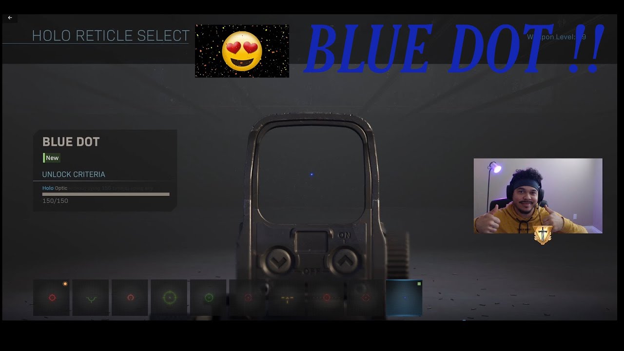 Fastest way to get BLUE DOT sight in Call Of Duty Modern Warfare 😍 ...