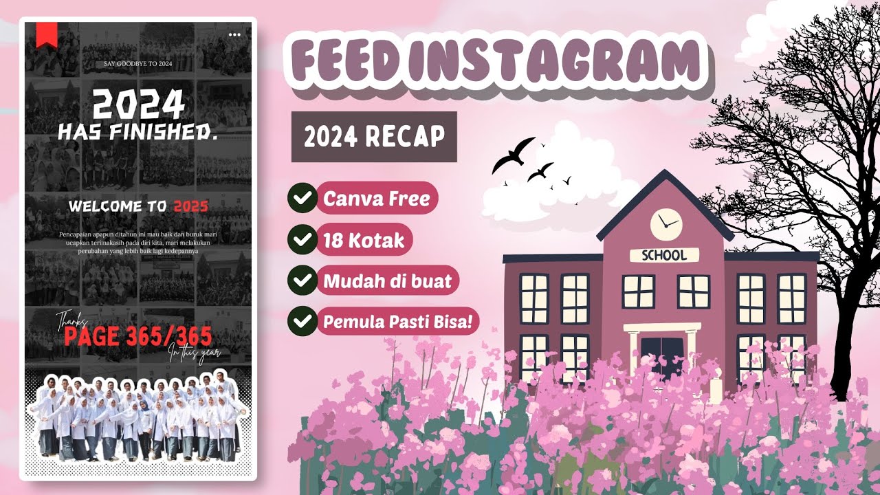 Cara Membuat Feed ig Kelas Tema Black di Canva || Feed ig Aesthetic ...