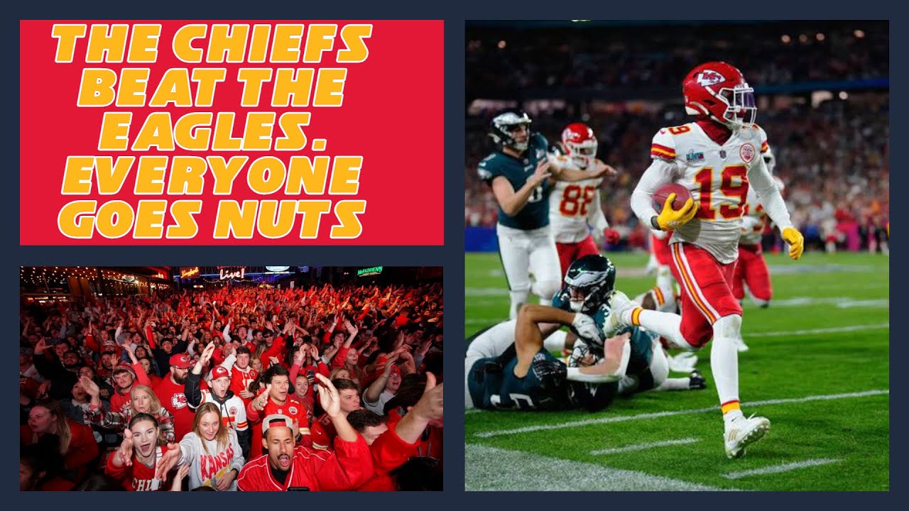 The Chiefs Beat the Eagles. Everyone Goes Nuts. (Fan Reactions) - YouTube