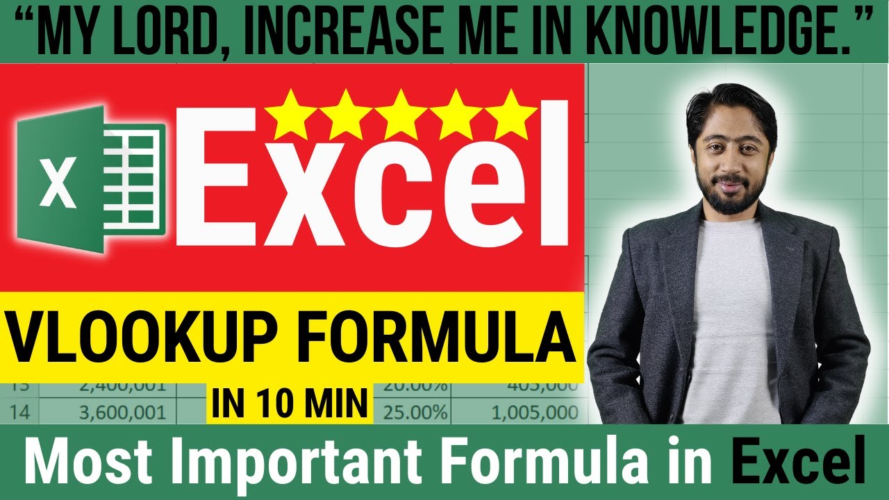 VLOOKUP Formula in Excel | Simple Way | Excel VLOOKUP Tutorial - YouTube