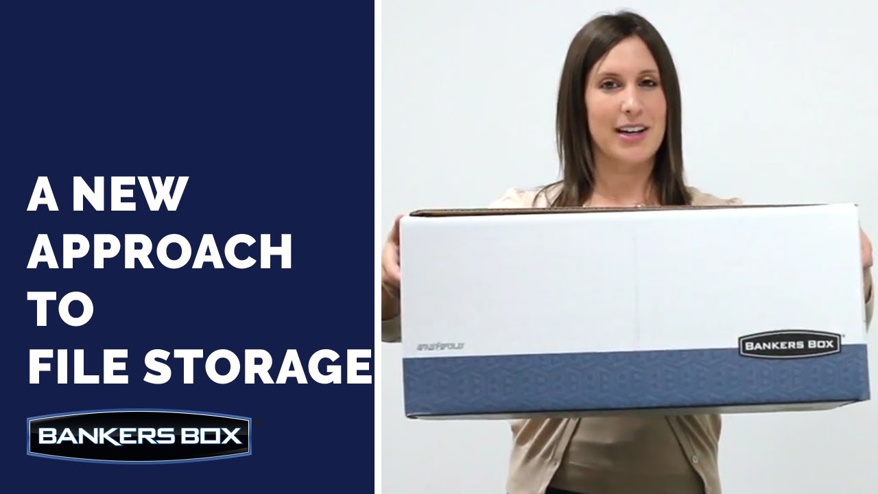 Bankers Box Innovative String and Button File Storage-Liberty Box - YouTube