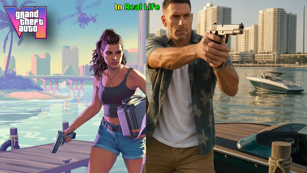 I Turned Gta 6 Trailer Into Real Life @RockstarGames #gta #gta6 - YouTube