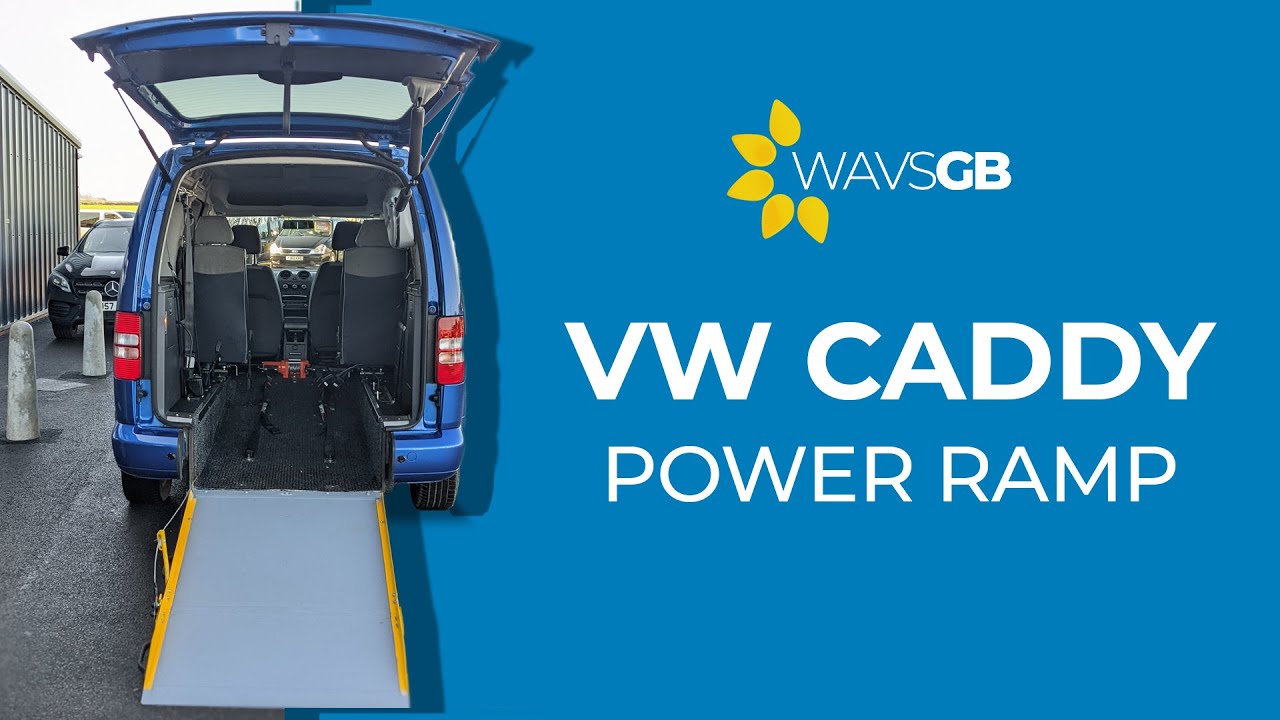 VW Caddy Wheelchair Accessible Vehicle with Power Ramp - YouTube