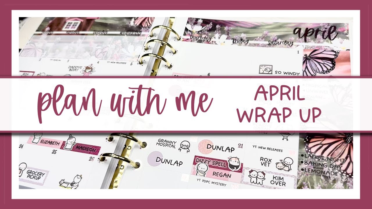 Plan With Me // April Monthly Wrap Up - YouTube