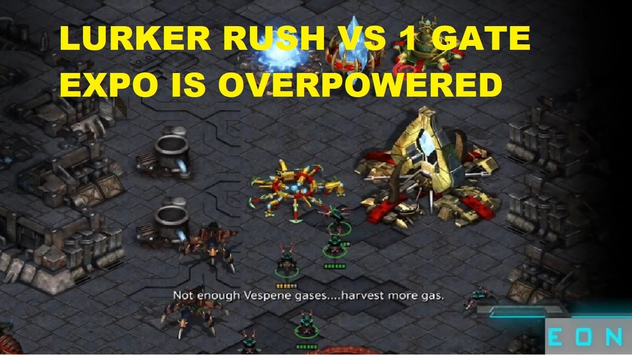 LURKERS RUSH VS PROTOSS 1 GATE EXPO IS OVERPOWERED - YouTube
