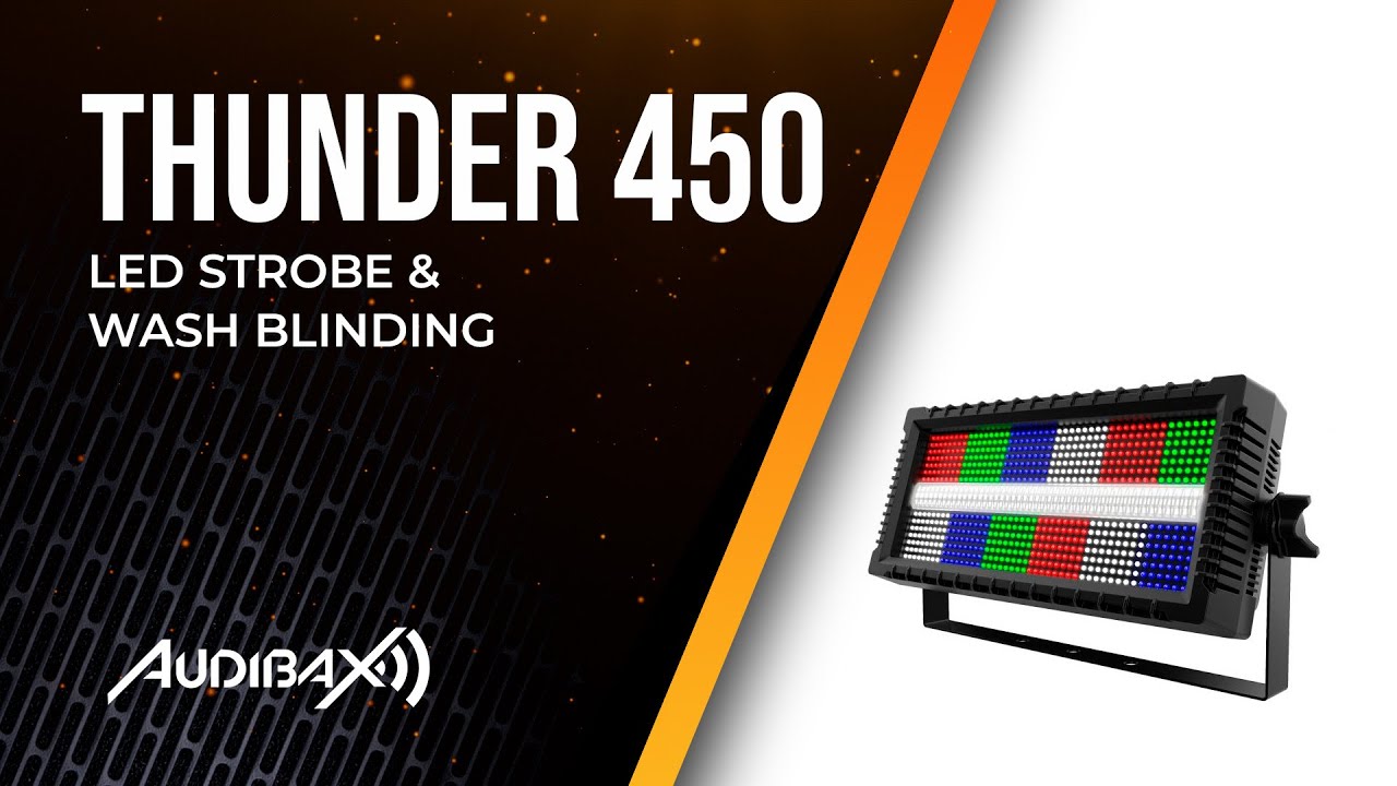 Audibax Thunder 450 Led Strobe + Wash Blinding - YouTube