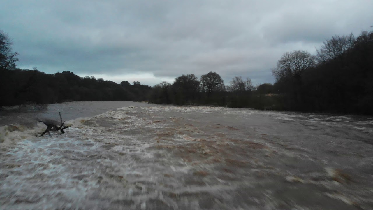 Lune River Flood Drone 2019 - YouTube