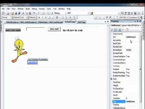 ASP.NET Video Tutorials in Hindi www.LSOIT.COM Basic Asp.net Server Controls(part3) - YouTube