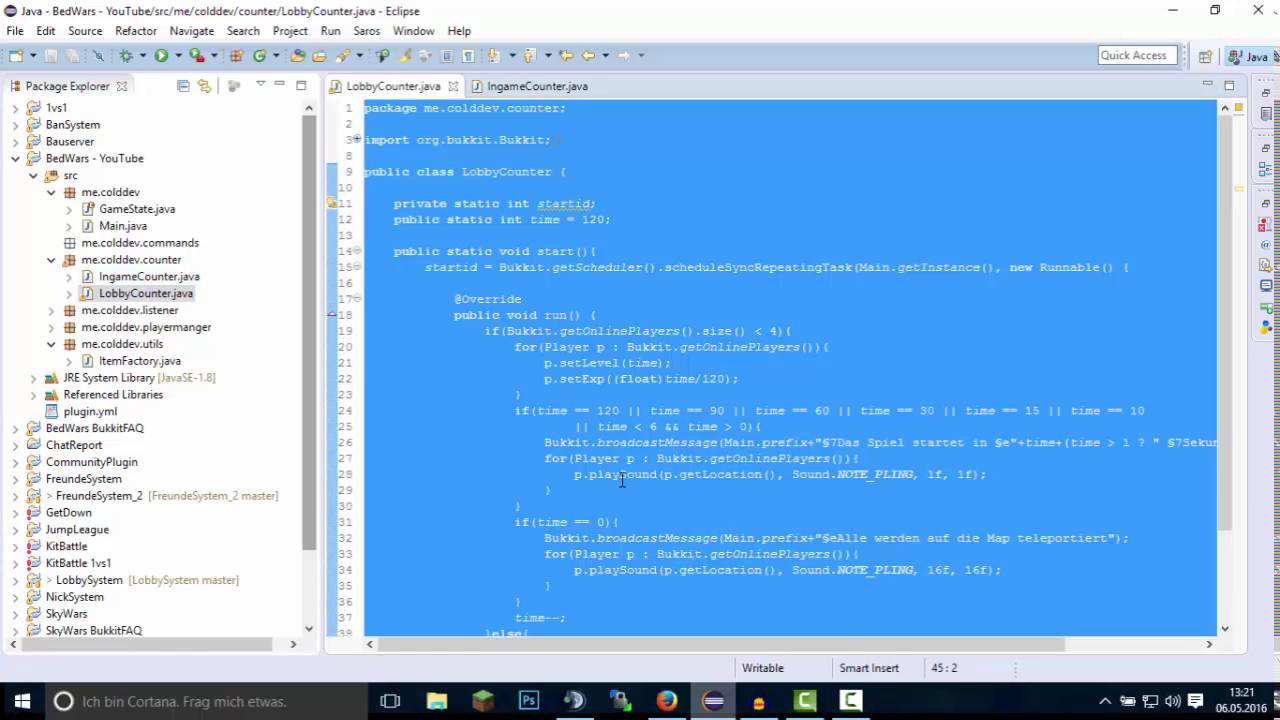 BedWars programmieren | #02 - YouTube