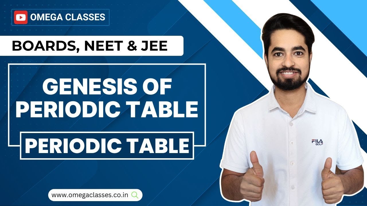 DEVELOPMENT OF PERIODIC TABLE | PERIODIC TABLE | CLASS 11 | CBSE, NEET ...