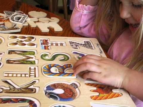 The abc game  with Evelyn