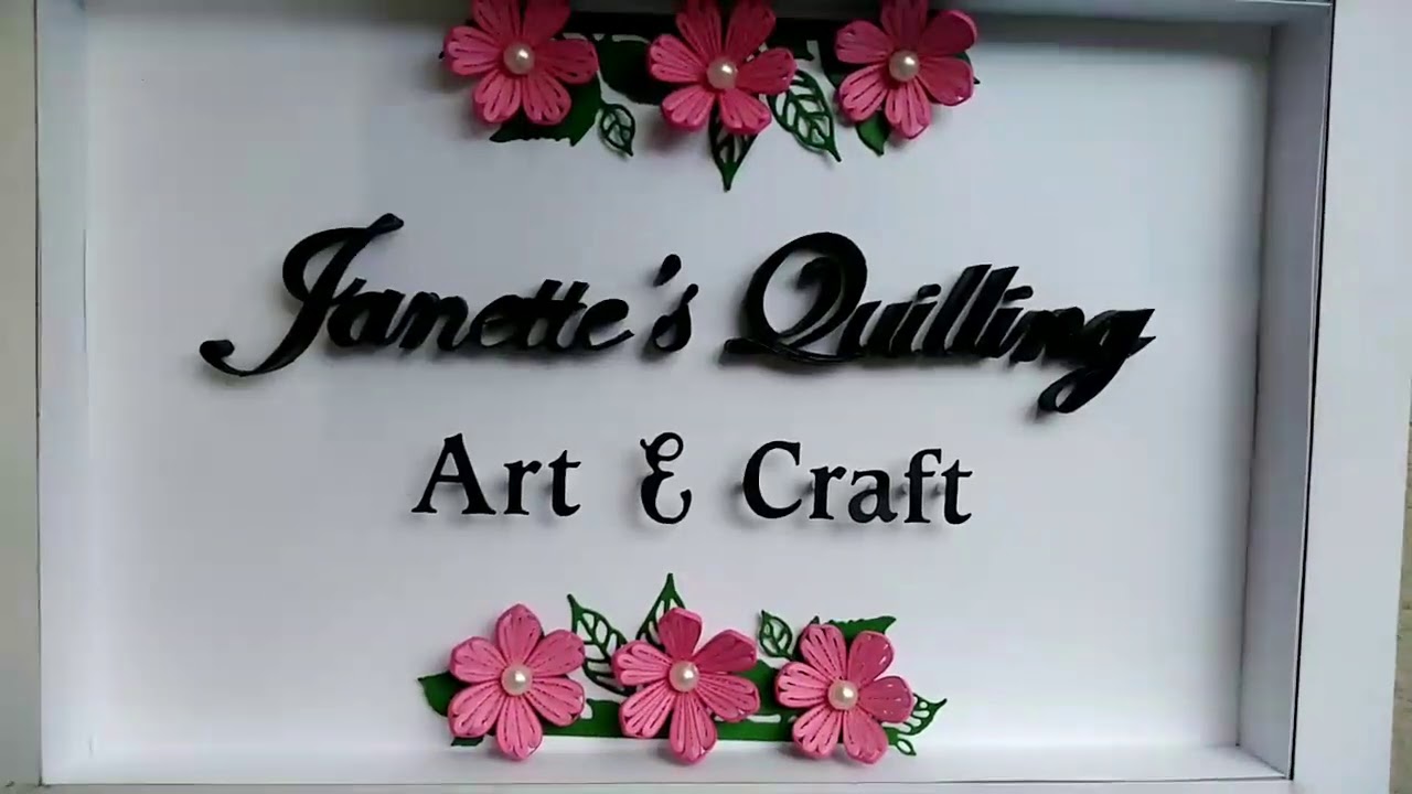 SIMPLE CALLIGRAPHY DESIGN/QUILLED CALLIGRAPHY/Marilyn's Journey - YouTube