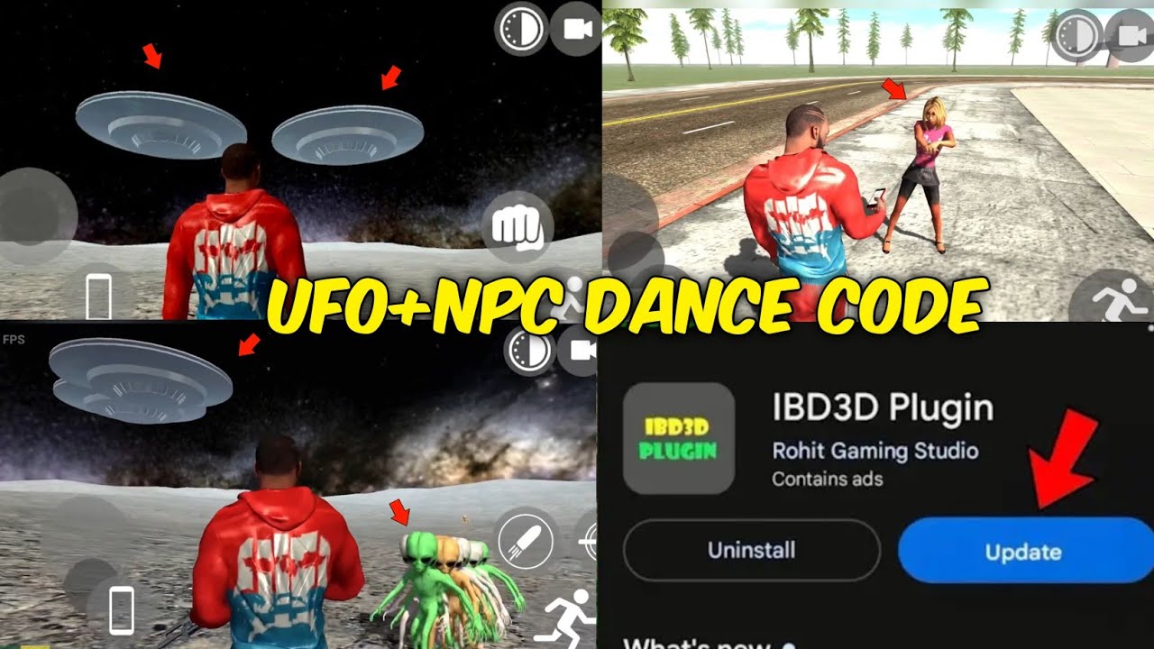 Finally UFO कैसे लेना हैं 😱in Indian bike driving 3d | npc dance cheat code | Indian bike ...