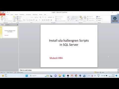 Install Ola Hallengren Scripts in SQL Server - YouTube