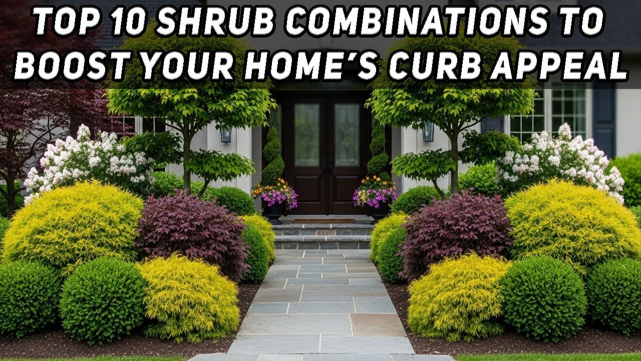 Top 10 Shrub Combinations to Boost Your Home’s Curb Appeal - YouTube