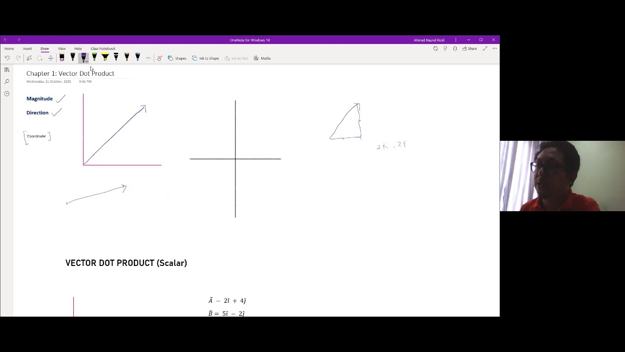 SFS2073 Week2 - Vector Dot and Vector Cross Product - YouTube