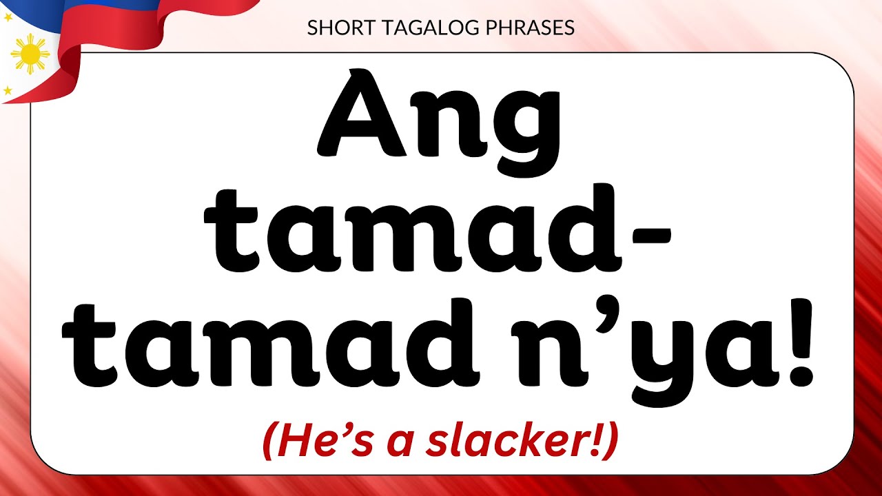 LEARN SHORT TAGALOG PHRASES TRANSLATED TO ENGLISH | Filipino Language ...