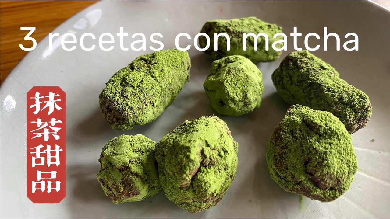 3 recetas con té verde MATCHA (matcha latte, matcha crepe, matcha trufa ...