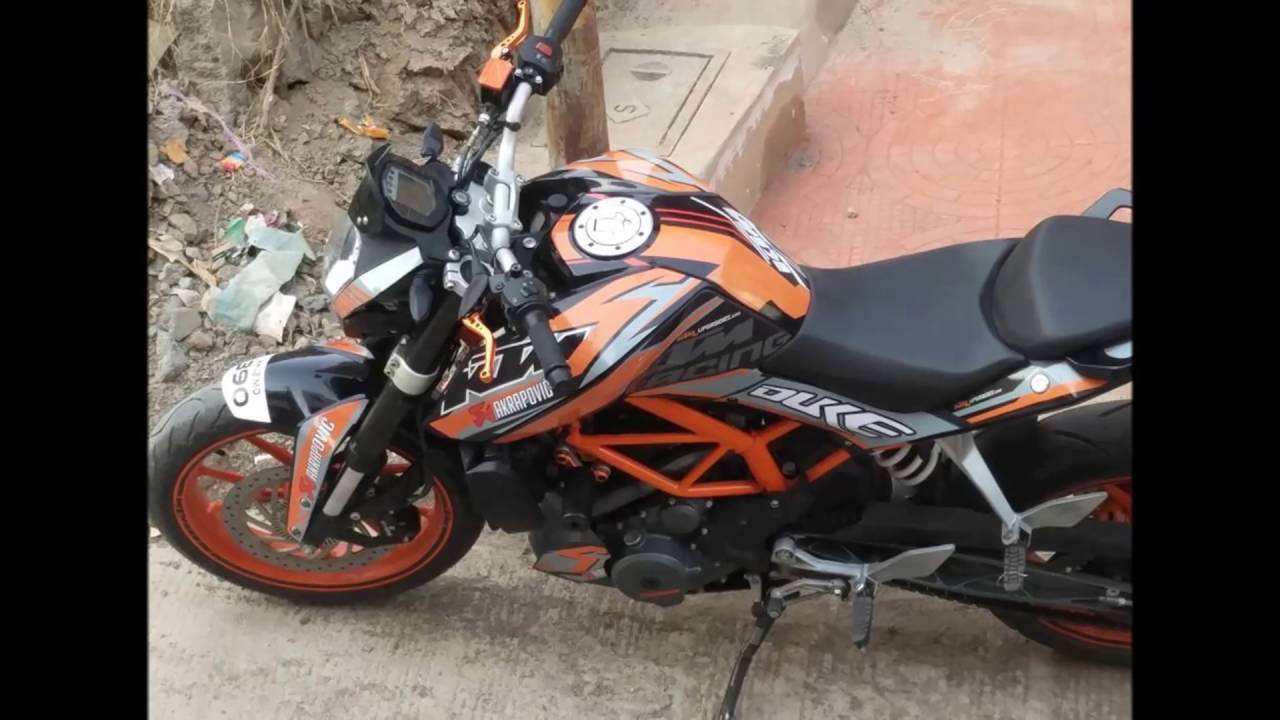custom ktm duke akrapovic - YouTube