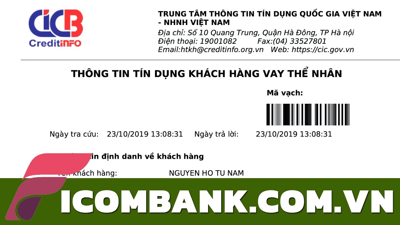 🌽 Cách check CIC Online miễn phí có kết quả sau 5 phút | Ficombank.com ...
