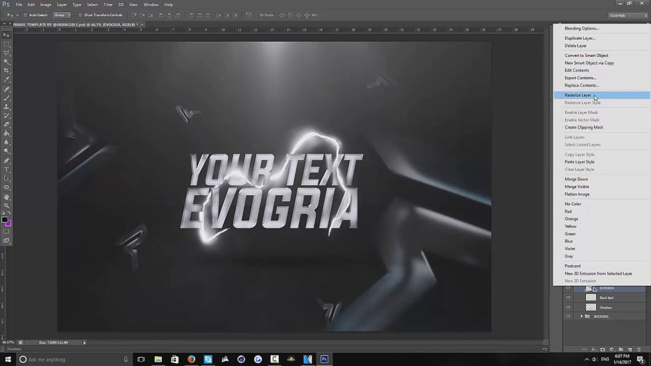 Eye Catching Thumbnail TEMPLATE (Speedart #12) - YouTube