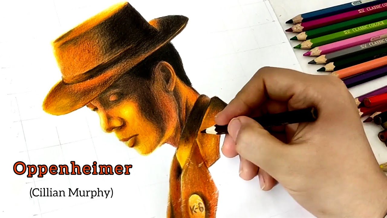 Drawing Cillian Murphy: Oppenheimer |Vision Slit - YouTube