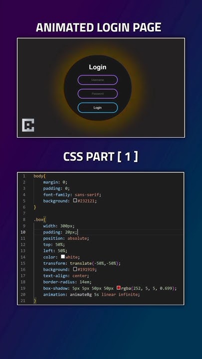 "Next-Level Login Page UI Using Just HTML & CSS" - YouTube
